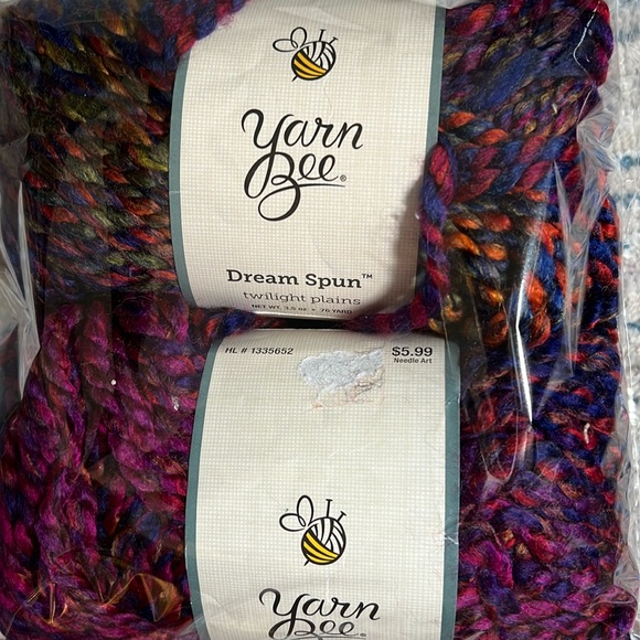 Yarn Bee | Other | 2 Skeins Yarn Bee Dream Spun Yarn In Color Twilight ...